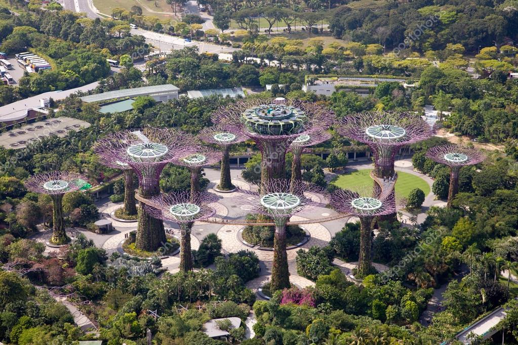 Panoramic views of the botanical gardens in Singapore – Stock Editorial ...