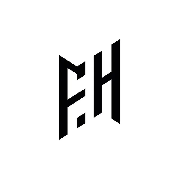 Monogram Geometric Shape Style Template Monogram Initial Design Vector Isolated Stock Vector ...