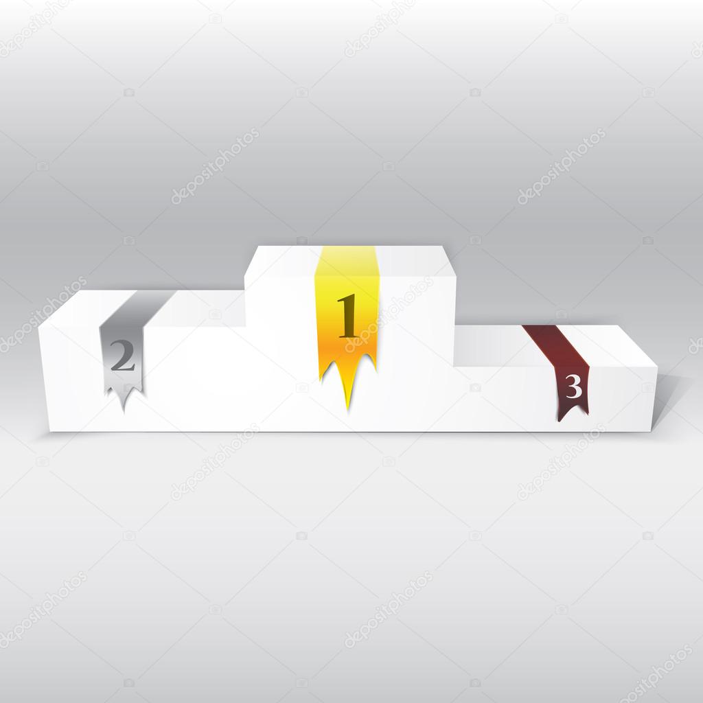 Realistic 3D white podium Stock Vector by ©seveniwe 80210272