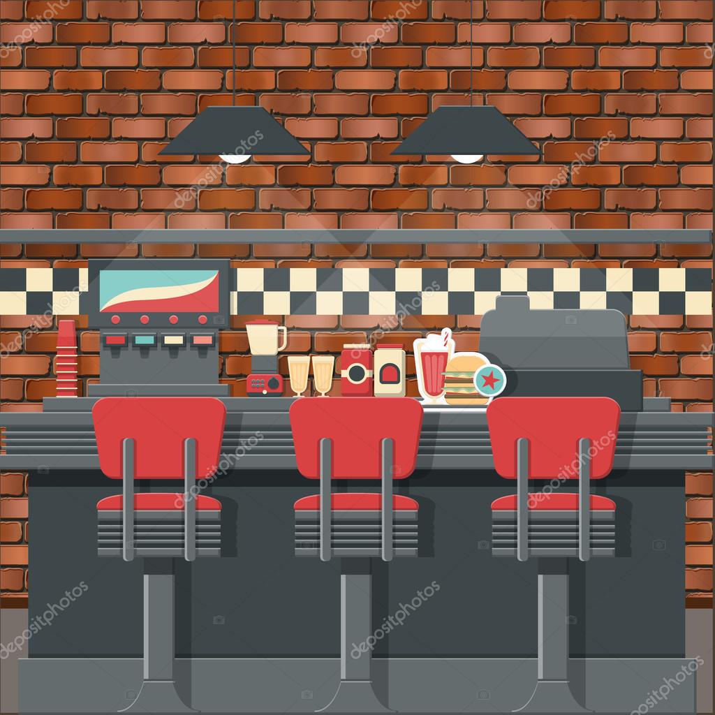 Retro Diner Sign Vector