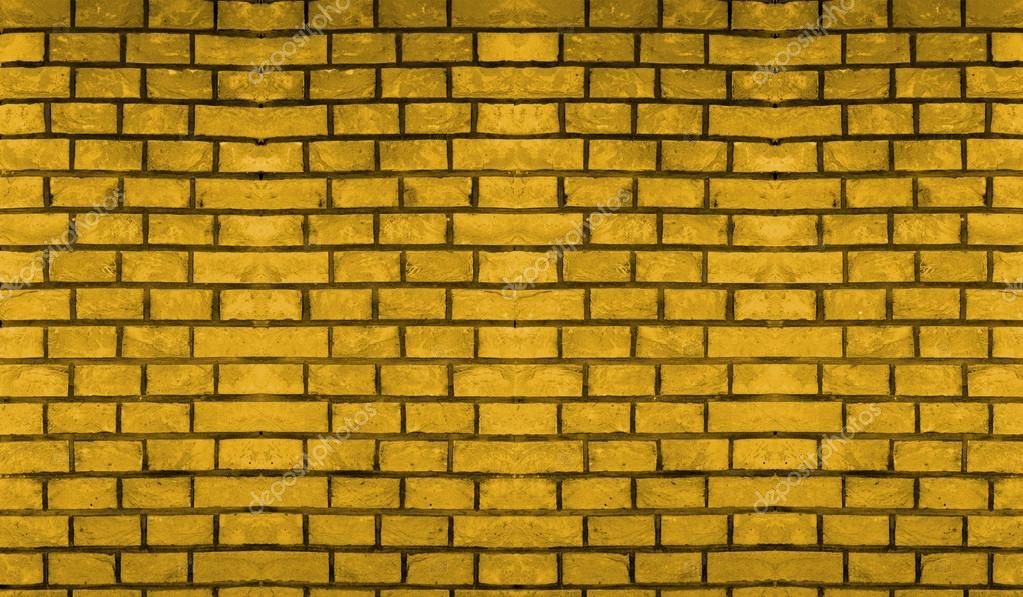 Classic yellow Brick Wall background Stock Photo by ©stockyme 97854526