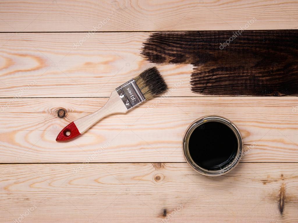 Staining wood stain Stock Photo by ©Fascinadora 98207560