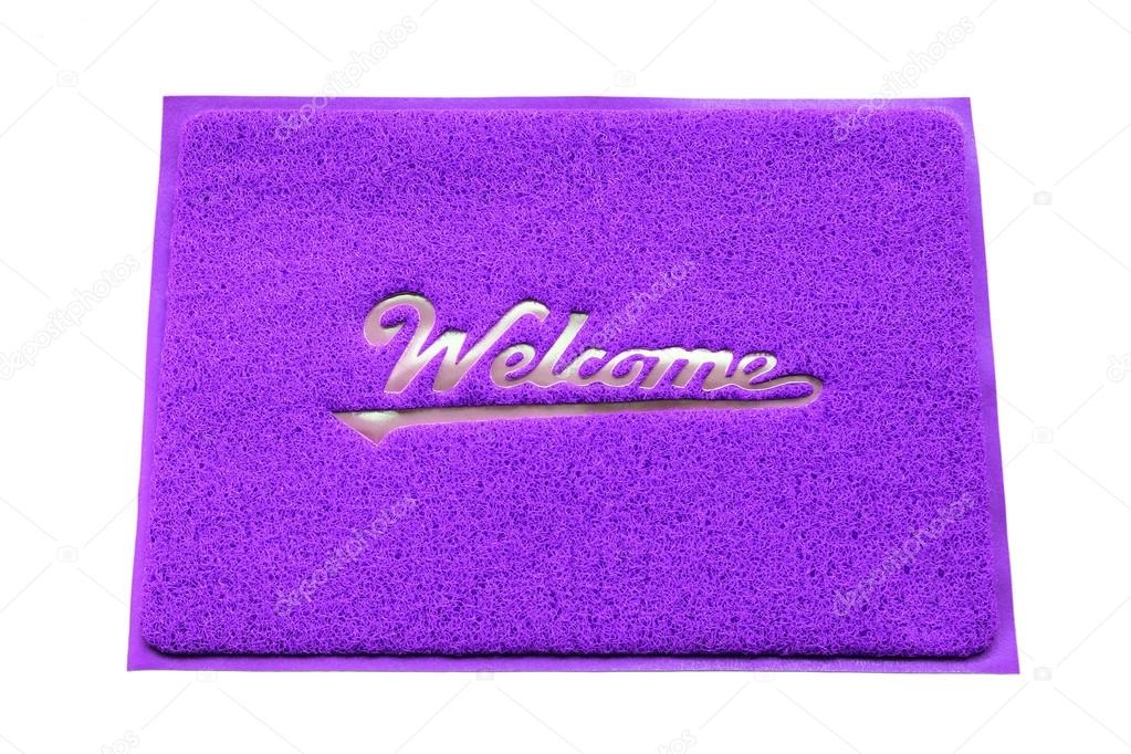 Welcome capet isolated on white background. Stock Photo by ©etaphop ...