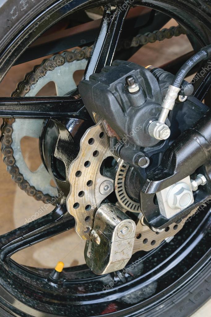 Motorcycle disk brakes — Stock Photo © etaphop #82224144