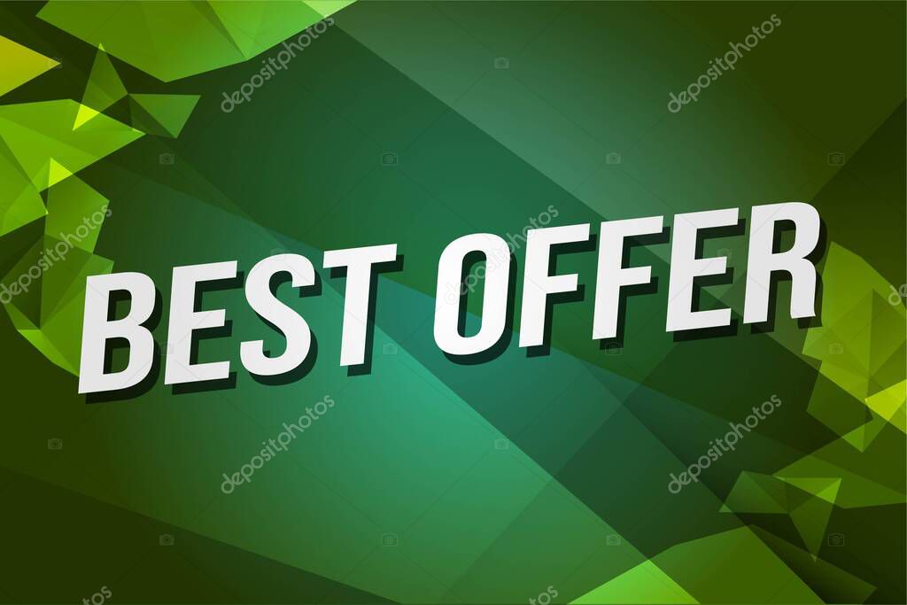 Mejor oferta palabra concepto vector ilustración con líneas de estilo ...