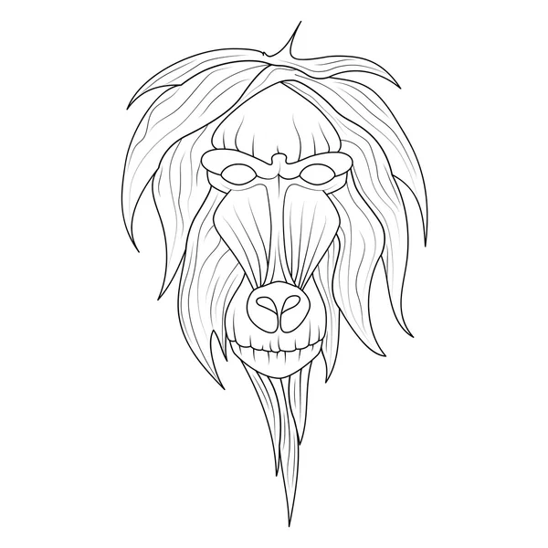 Ethnic black monkey silhouette. Stock Vector Image by ©Lisa_Reinke ...