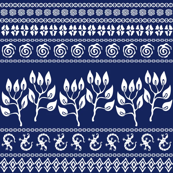 Set of Lace Bohemian Seamless Borders. Boho Style Seamless Pattern ...