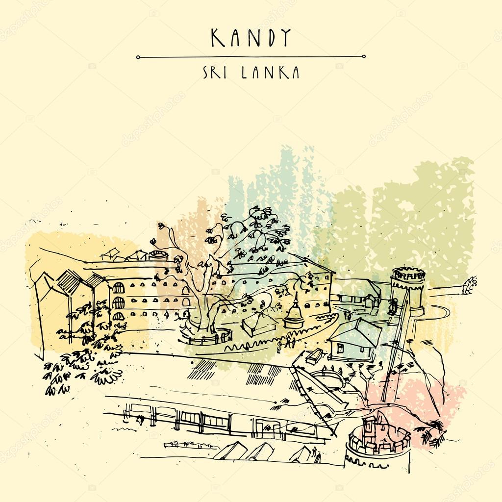 Prison in Kandy, Sri Lanka Stock Vector by ©babayuka 112509230