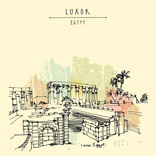 Luxor temple Vector Art Stock Images | Depositphotos