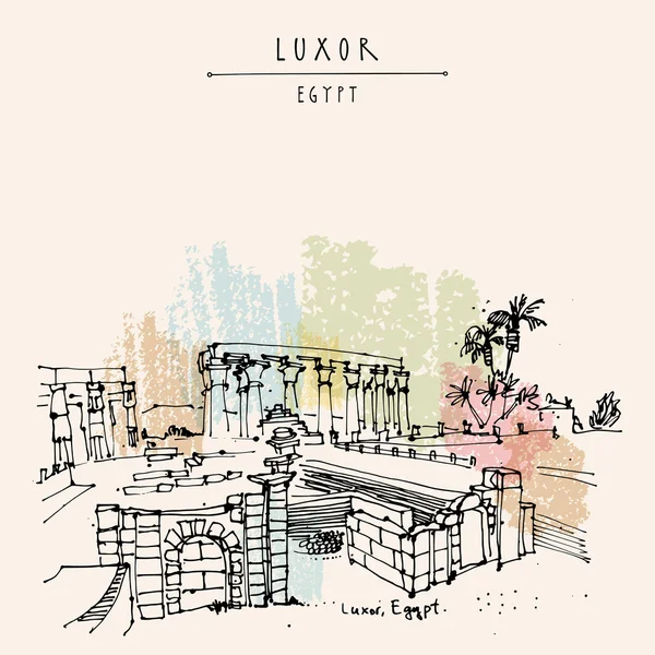 Luxor temple Vector Art Stock Images | Depositphotos