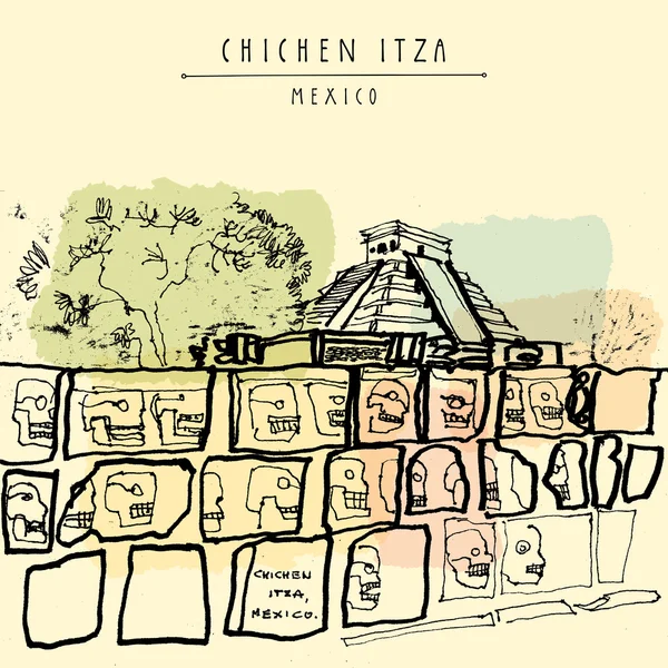 Chichen itza mexico Vector Art Stock Images | Depositphotos