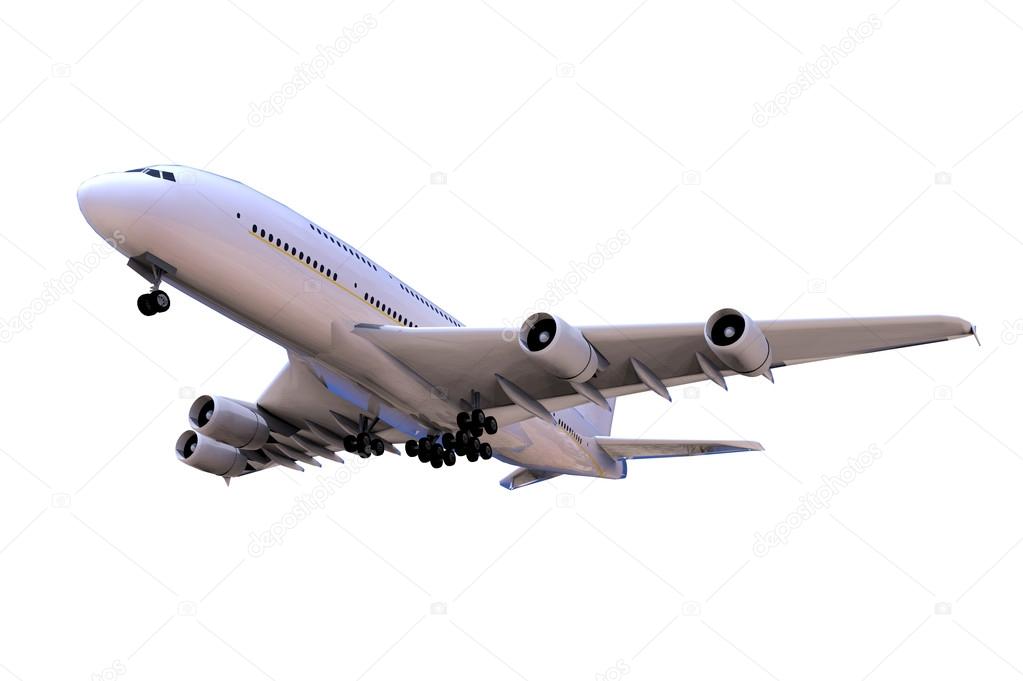 Airplane landing Moving — Stock Photo © Gugurat #99128560