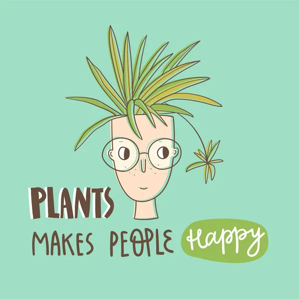 30 Plants make people happy Vector Images | Depositphotos
