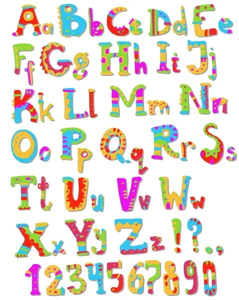 Colorful letters collection — Stock Vector © Jelena_Z #65629267