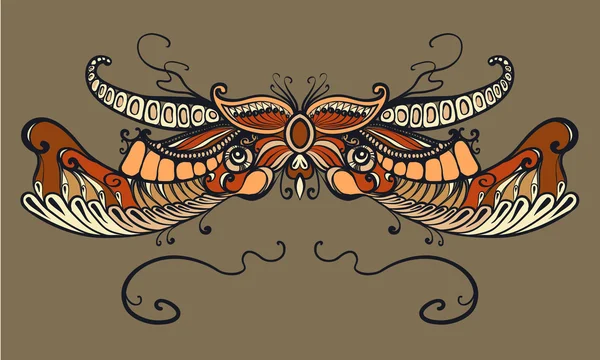 Hand draw art ornate flower Stock Illustration by ©dinkoobraz #81005762