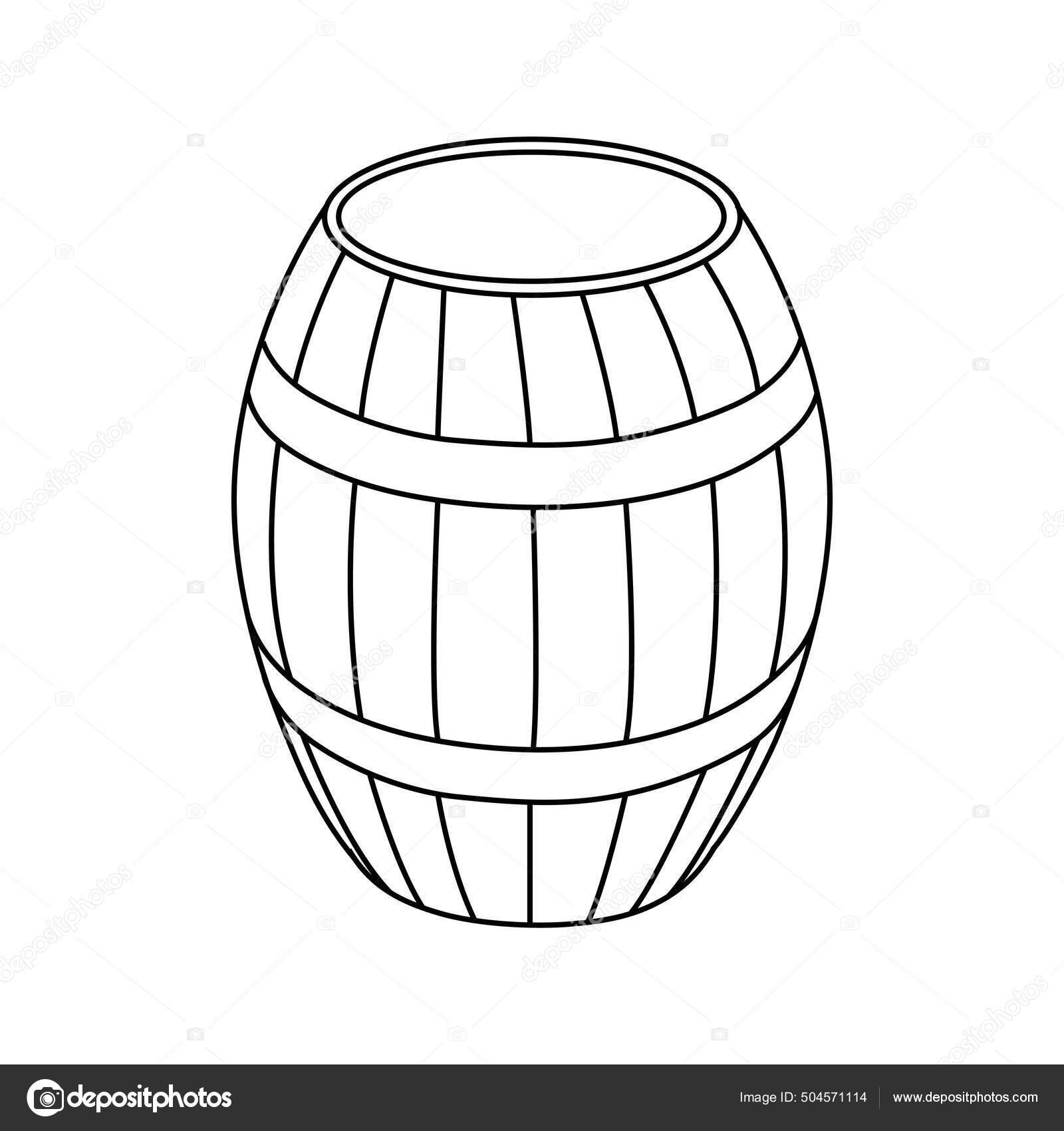 Beer Keg Drawing