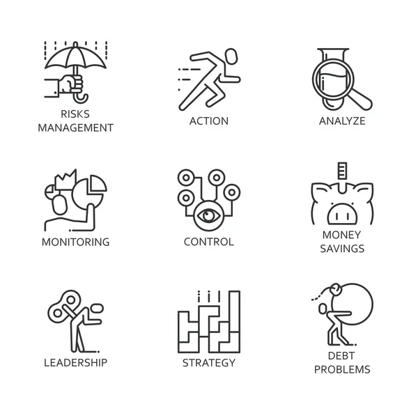 20,862,075 Risks icons Vector Images | Depositphotos