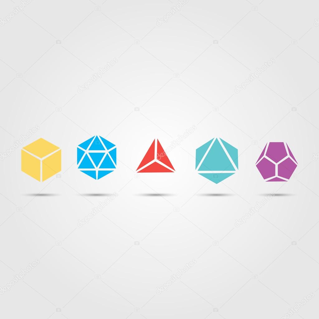 Geometría sagrada - sólidos platónicos - seis elementos - vector stock ... Geometría sagrada - sólidos platónicos - seis elementos - vector stock ...