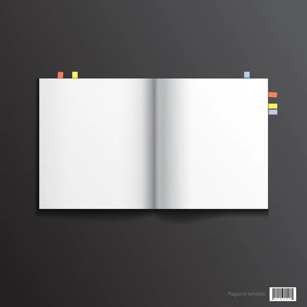 Magazine blank page template for design layout Stock Vector Image by ...
