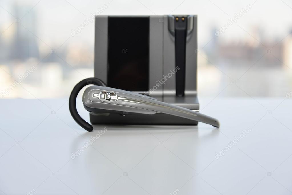 Wireless headset for IP Phone — Stock Photo © magneticmcc #95131890
