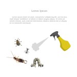 Exterminator Pest Control Stick Figure Pictogram Icon — Stock Vector ...