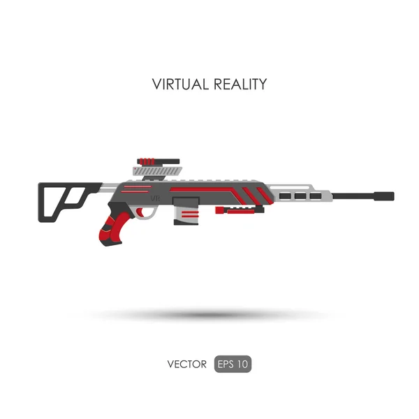 Gun for virtual reality system. Game weapons Stock Vector Image by ...