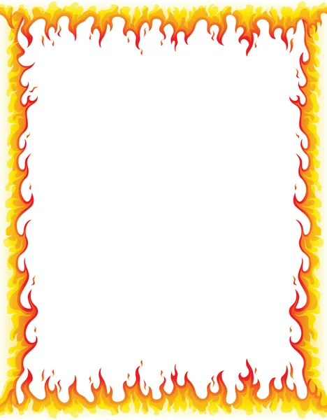 Comic cartoon fire border Vector Art Stock Images | Depositphotos