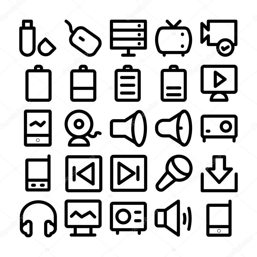 Multimedia vector icon 7 Stock Vector Image by ©vectorsmarket #102810970