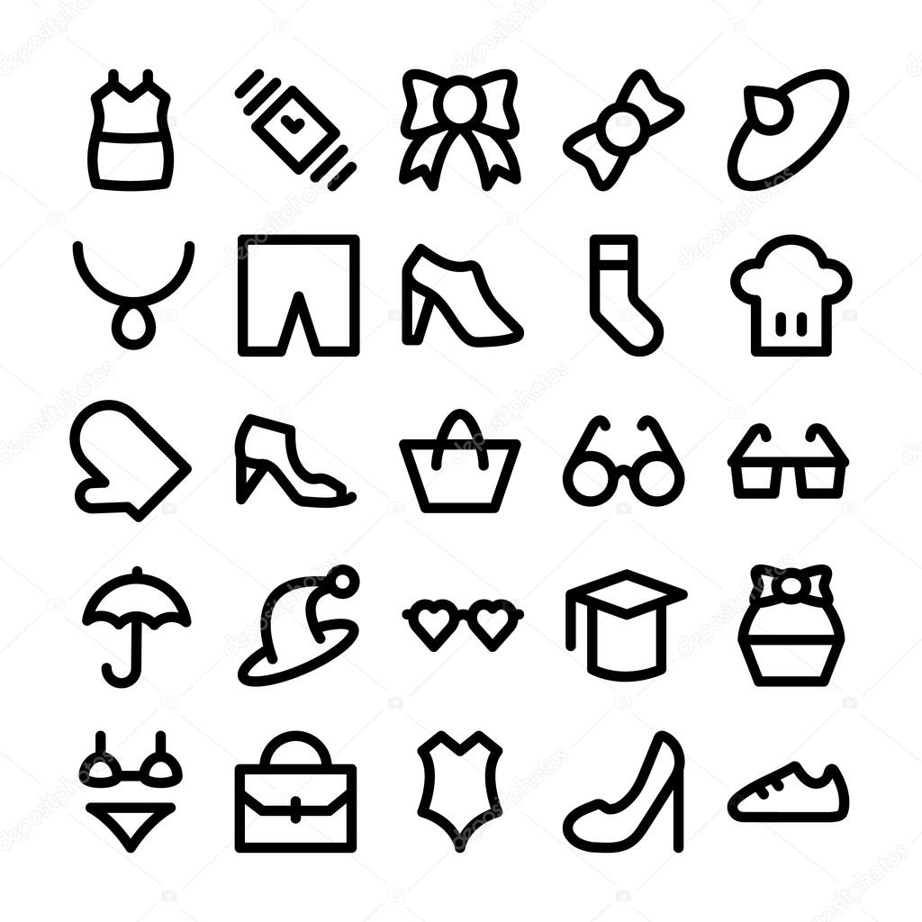 Iconos vectoriales de moda 2 Vector de stock #102956536 de ©vectorsmarket
