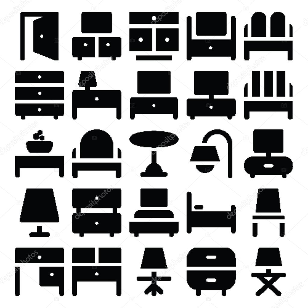 Building & Furniture Vector Icons 6 Stock Vector by ©vectorsmarket ...