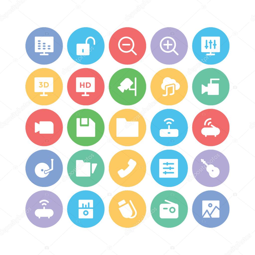 Multimedia vector icon 3 Stock Vector Image by ©vectorsmarket #103507598