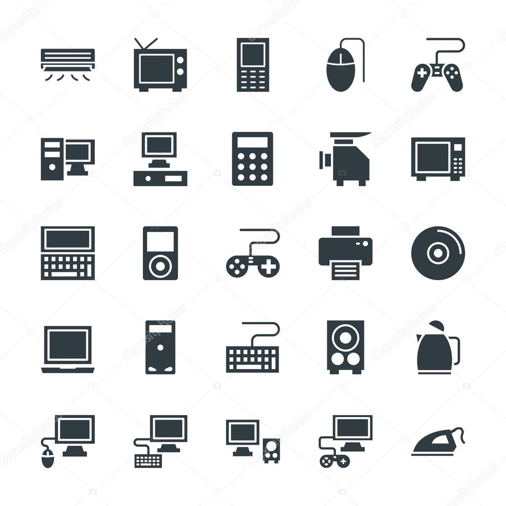 Electronic Cool Vector Icons 1 Stock Vector Image by ©vectorsmarket ...