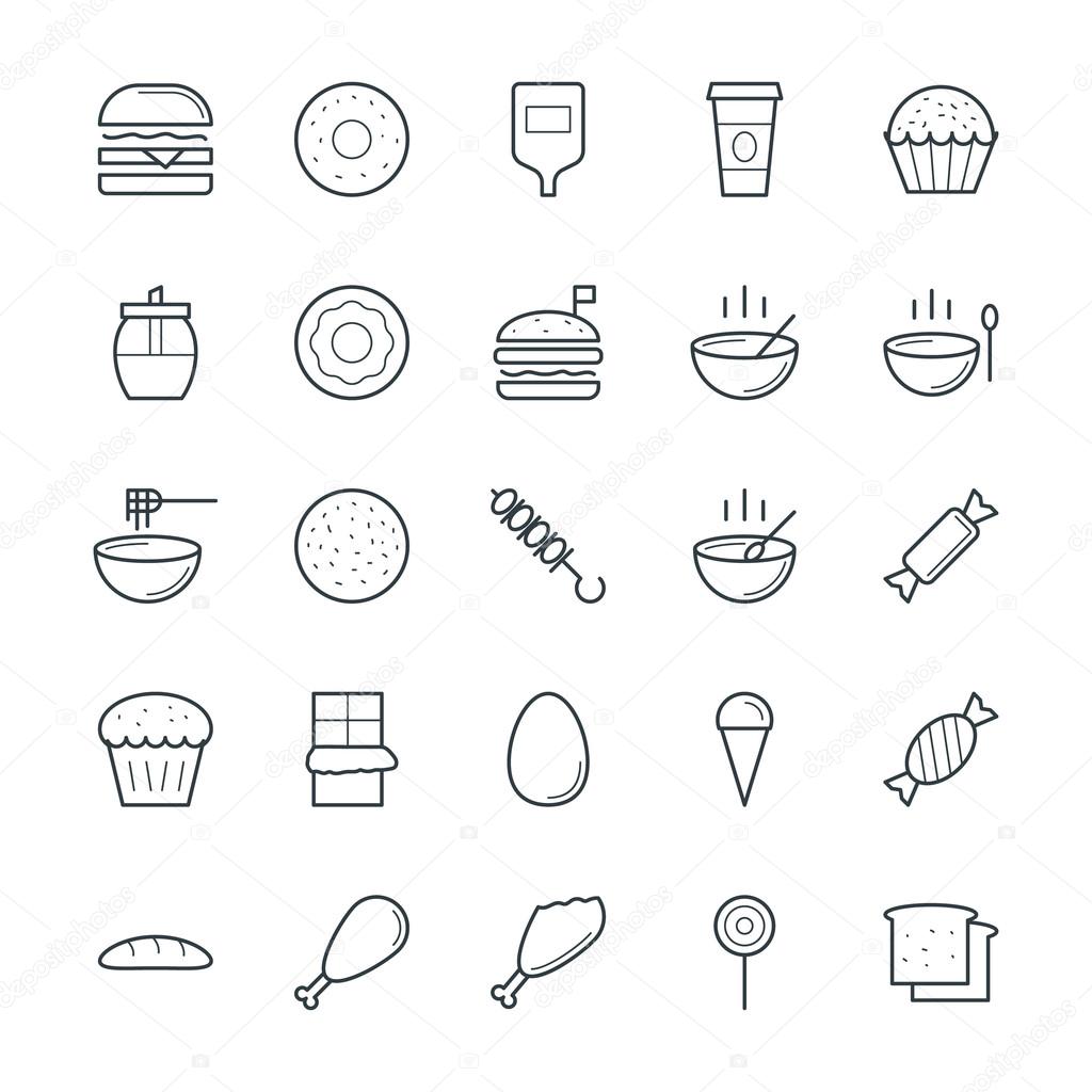 Food Cool Vector Icons 1 ⬇ Vector Image by © vectorsmarket | Vector ...