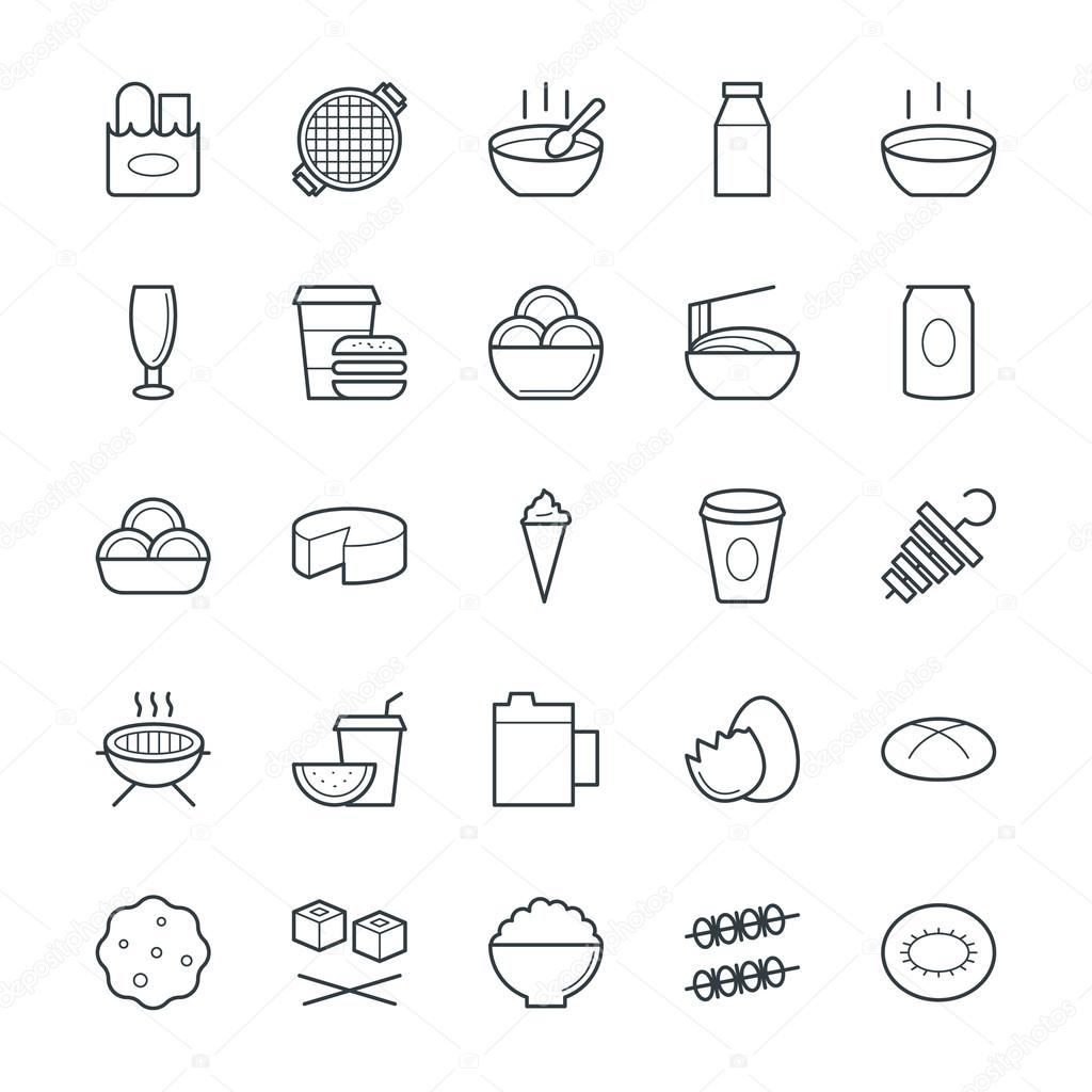 Food Cool Vector Icons 10 — Stock Vector © vectorsmarket #111204924