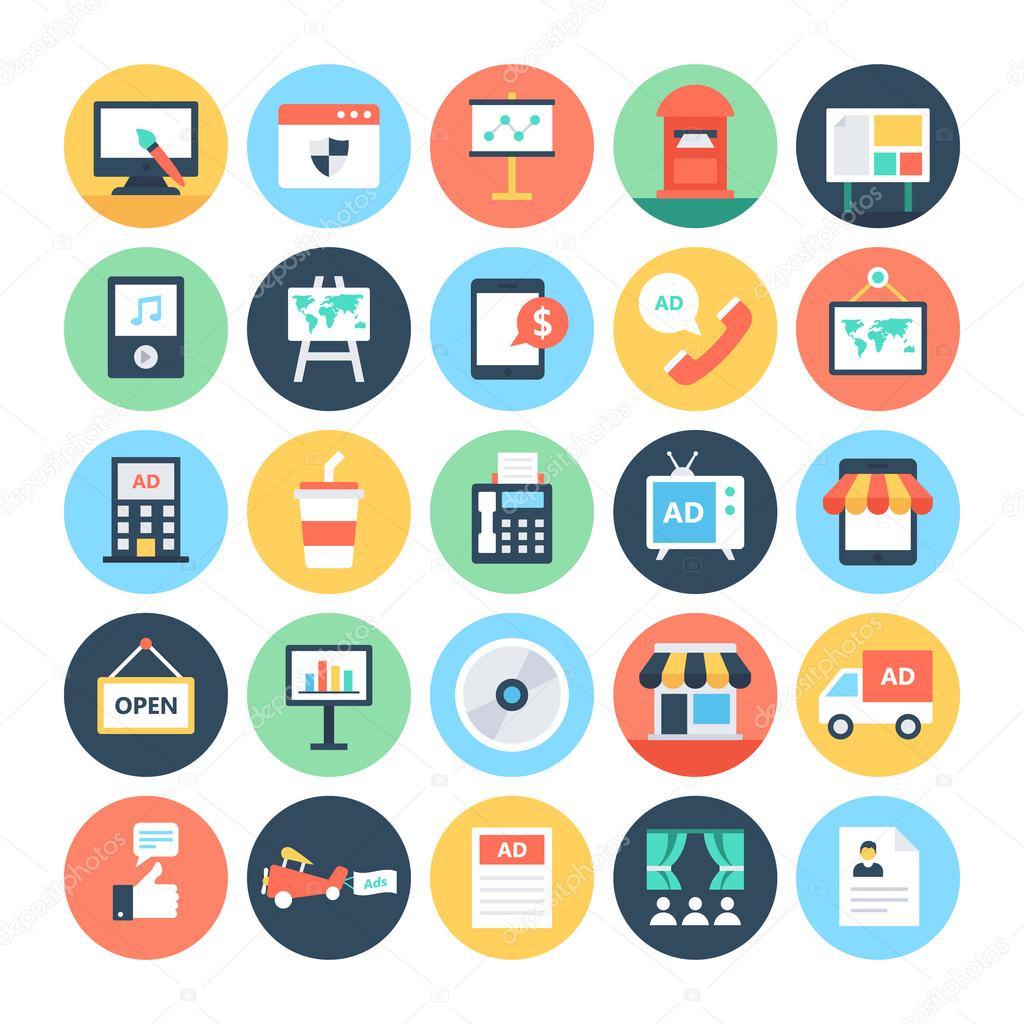 Advertising and Media Vector Icons 2 Stock Vector Image by ...