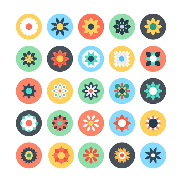 Flowers Vector Colored Icons 2 — Stock Vector © vectorsmarket #113103786