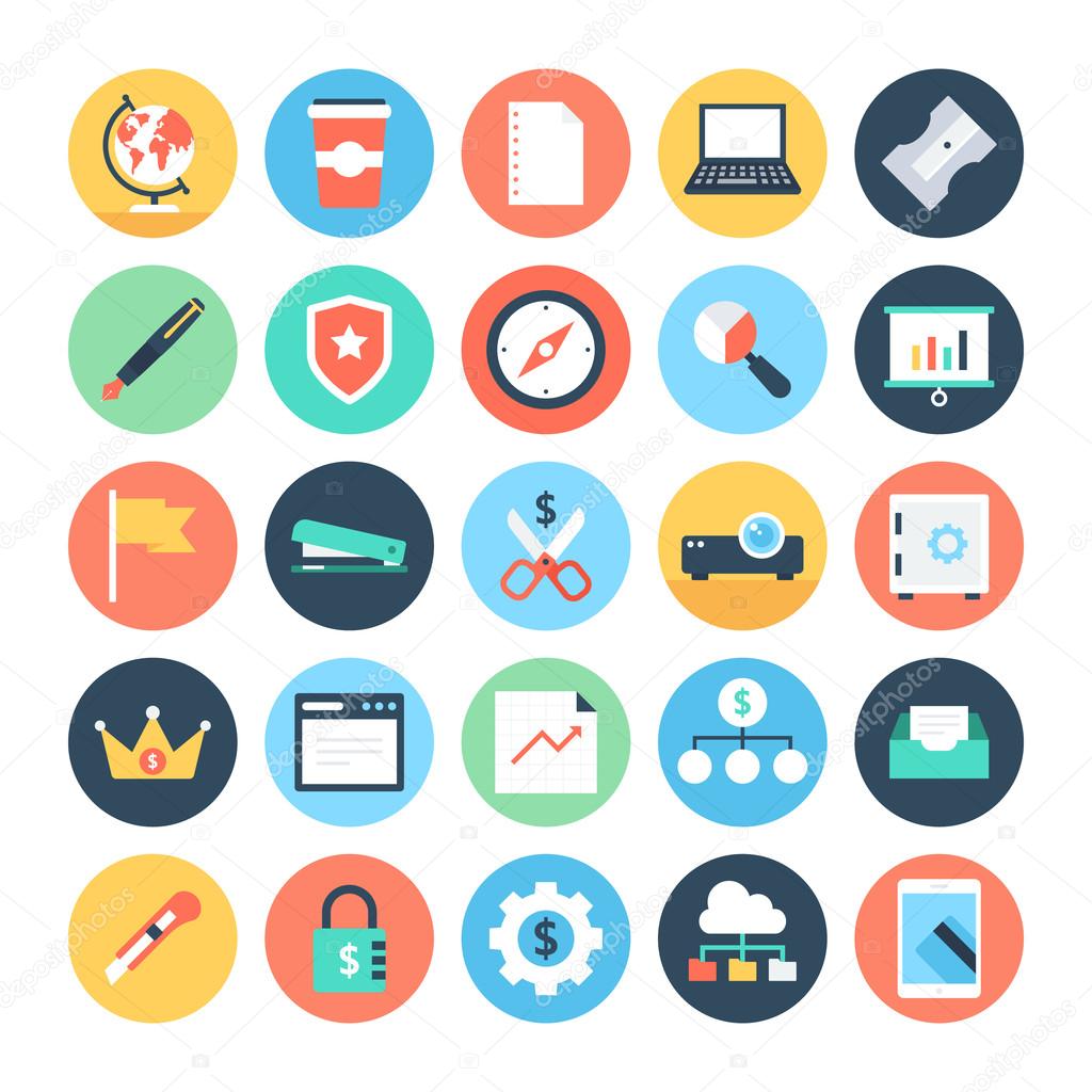 Business, Office And Internet Vector Icons 5 Stock Vector Image by ...