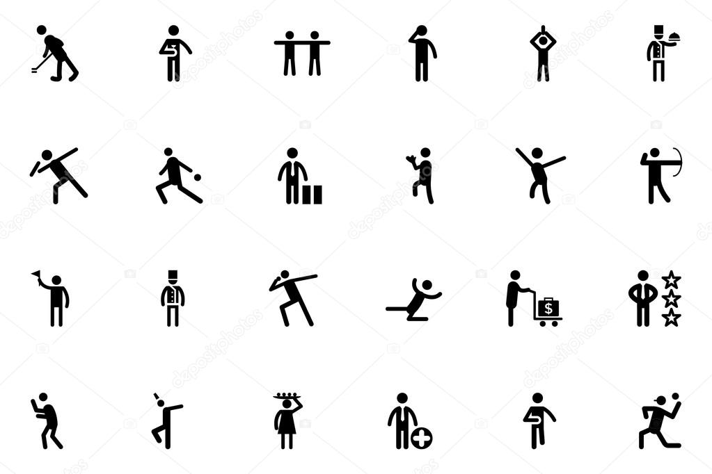 Human Vector Icons 8 — Stock Vector © vectorsmarket #96102936