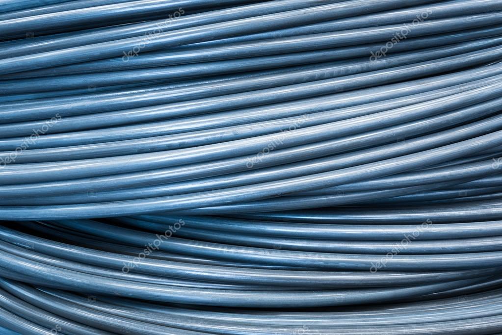 Close up metal wire coil Stock Photo by ©wayfarerlife 81112216