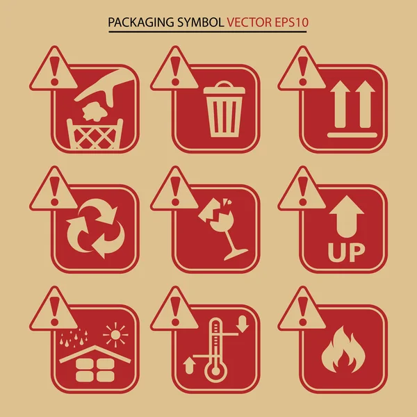 Packaging icons, package signs set. Vector illustration, flat design. Stock Vector Image by ...