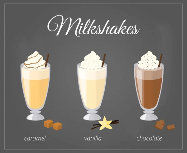 Milkshake chalkboard Vector Art Stock Images | Depositphotos