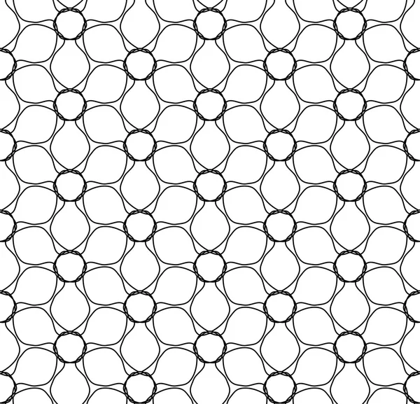 Vector modern seamless sacred geometry pattern hexagon, black and white ...