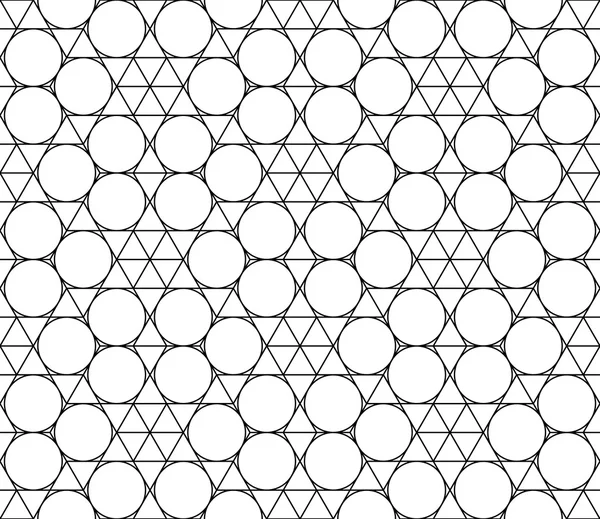 Vector modern seamless geometry pattern circles connected, black and ...