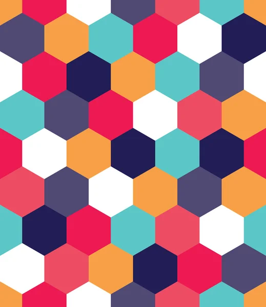 Vector modern seamless colorful geometry hex pattern, color abstract ...