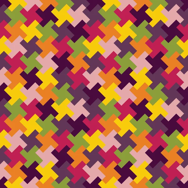 Vector modern seamless colorful geometry puzzle pattern, color abstract ... Vector modern seamless colorful geometry puzzle pattern, color abstract ...
