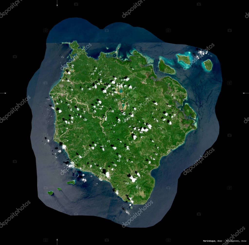 Marinduque, provincia de Filipinas. Imágenes satelitales Sentinel-2 ...