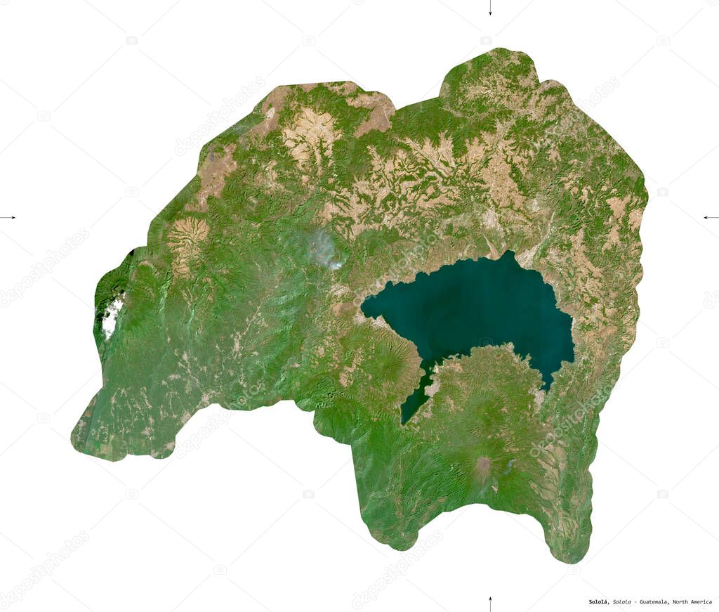 Solola, departamento de Guatemala. Imágenes satelitales Sentinel-2 ...