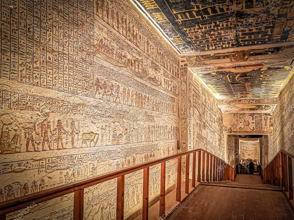 KV9, Kings 'Valley No. 9, Tumba de Memnon, tumba de los faraones de la XX dinastía: Ramsés V y ...