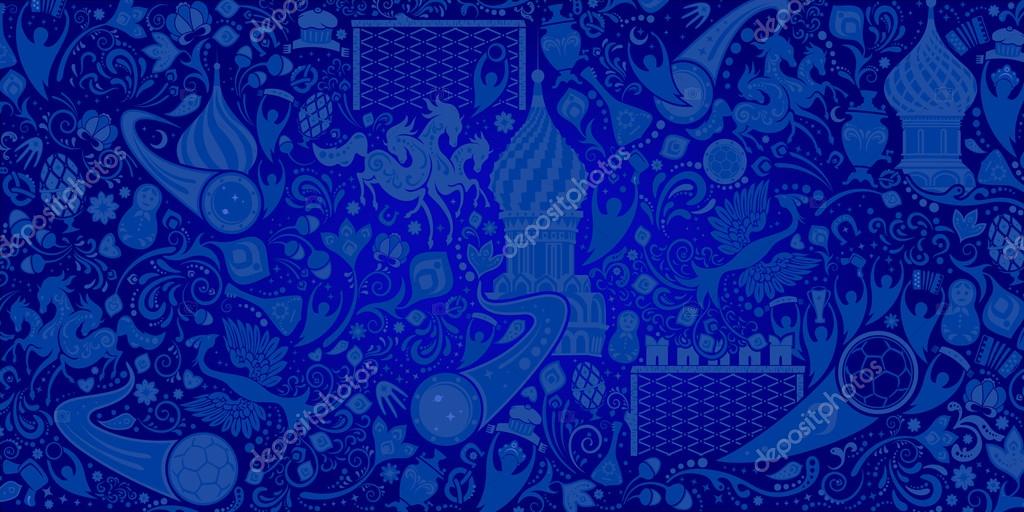 Russian background, pattern with modern and traditional elements ...