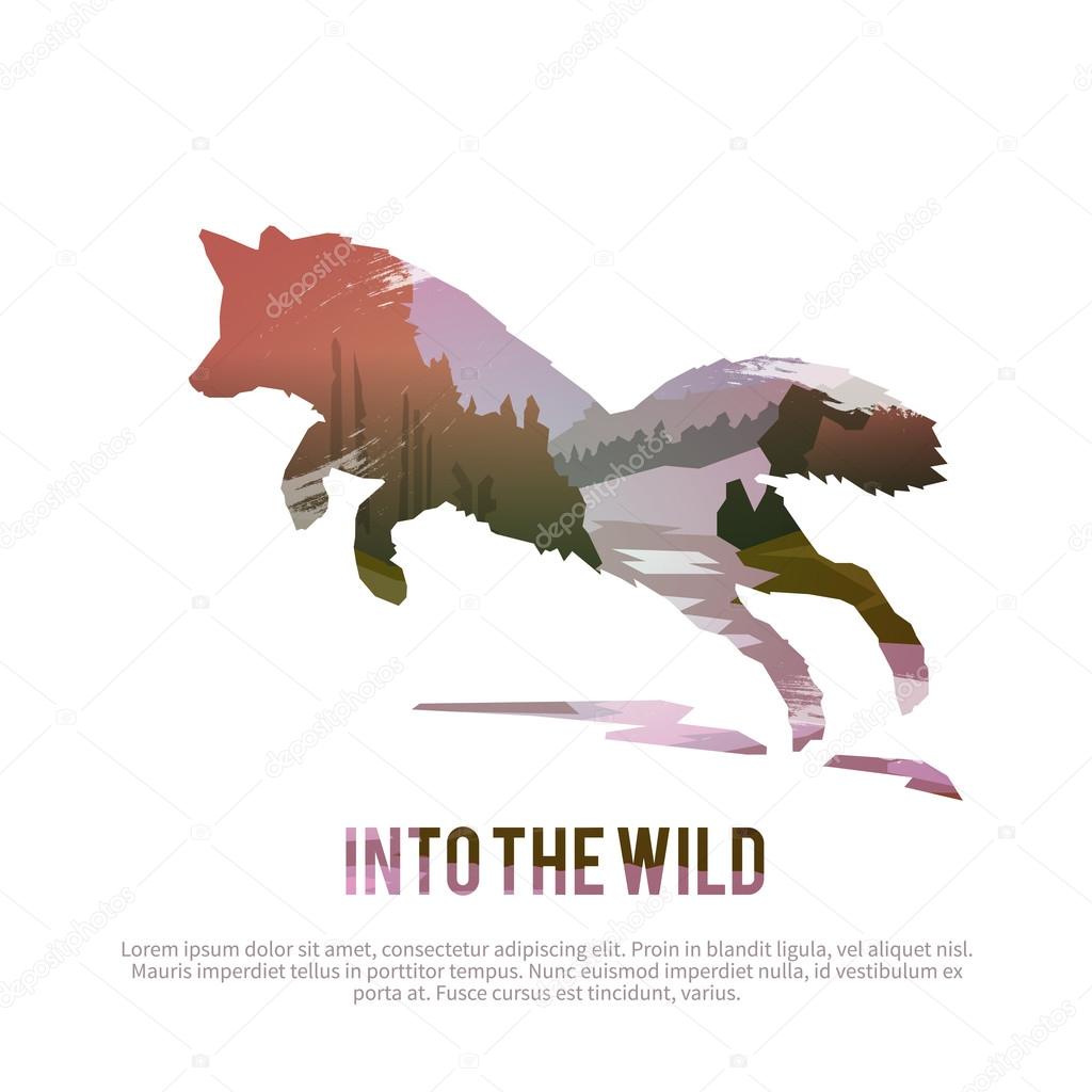 Into wild nature concept — Stock Vector © mikalaimanyshau #81140284